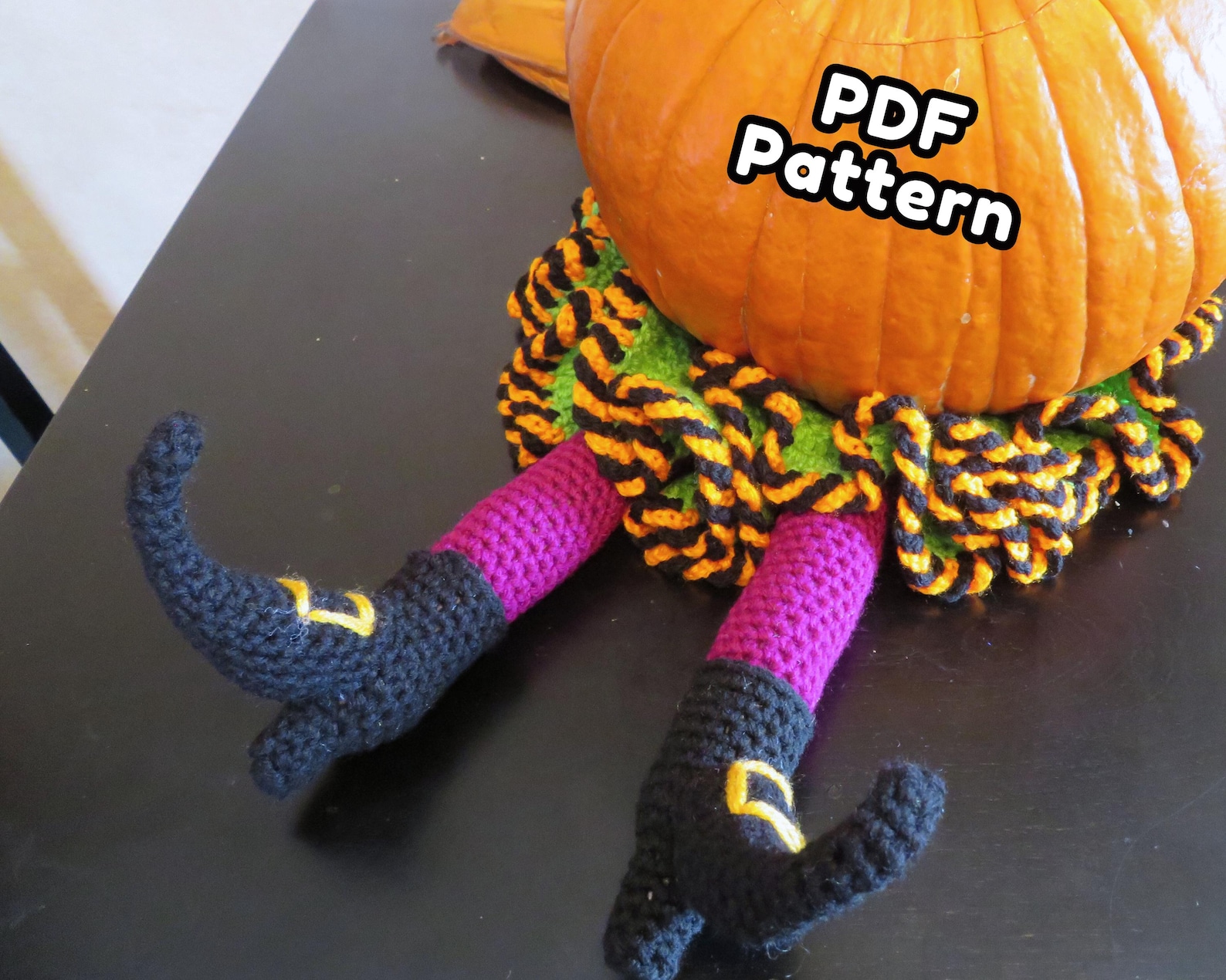 Squashed Witchcrochet Pattern Placemat - Halloween PDF Pattern - Etsy