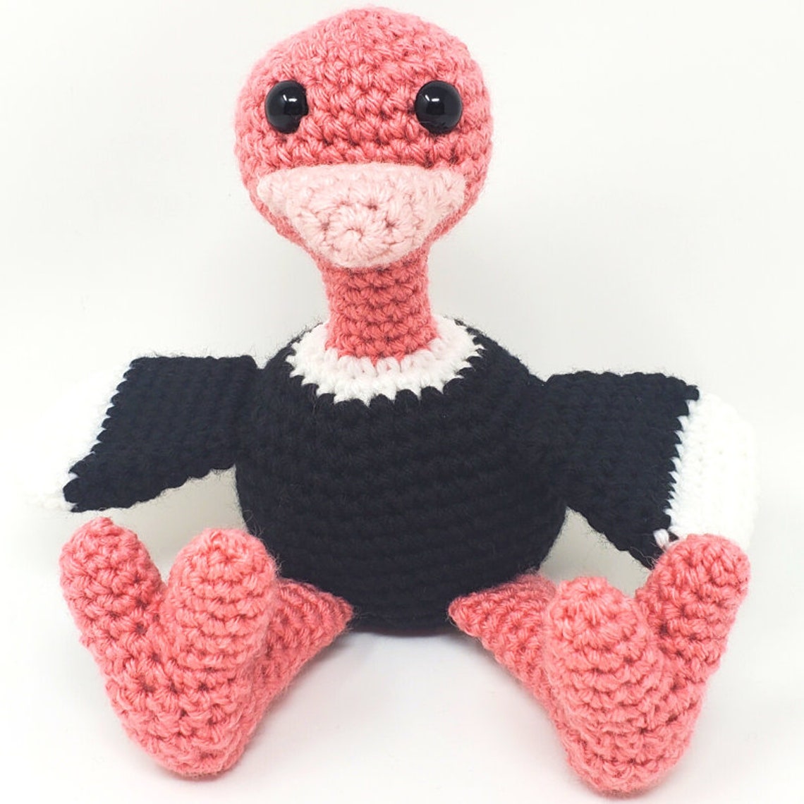 No-sew Ostrich Plush Crochet Pattern, Ophelia the Ostrich Printable Pdf ...