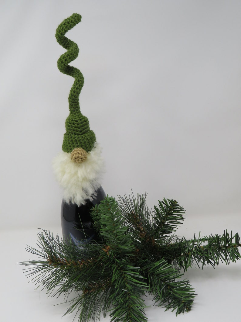 Corkscrew Gnome Bottle Topper Crochet Pattern Printable Pdf - Etsy