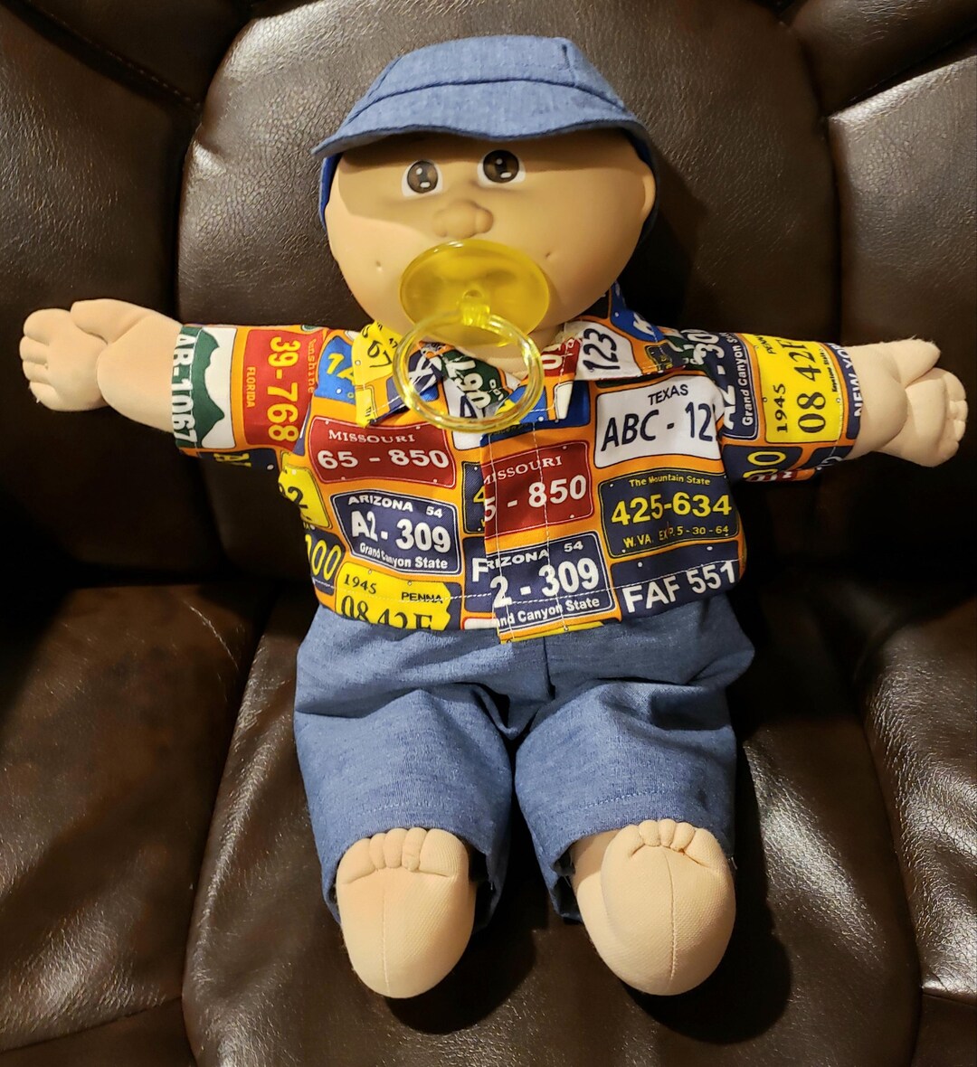 14 Cabbage Patch Doll Clothes Boy Boys Boy's Top / Shirt & Pants / Jeans and Cap / Hat Outfit ...