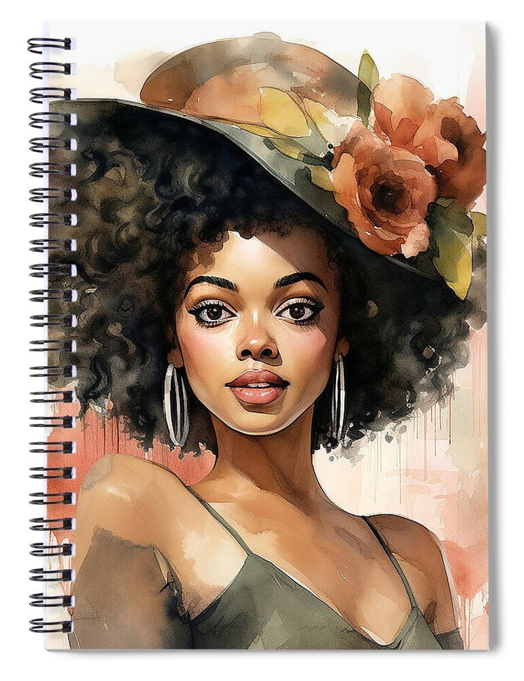 Black Woman Journal, Afrocentric Notebook, Journal for Black Woman ...