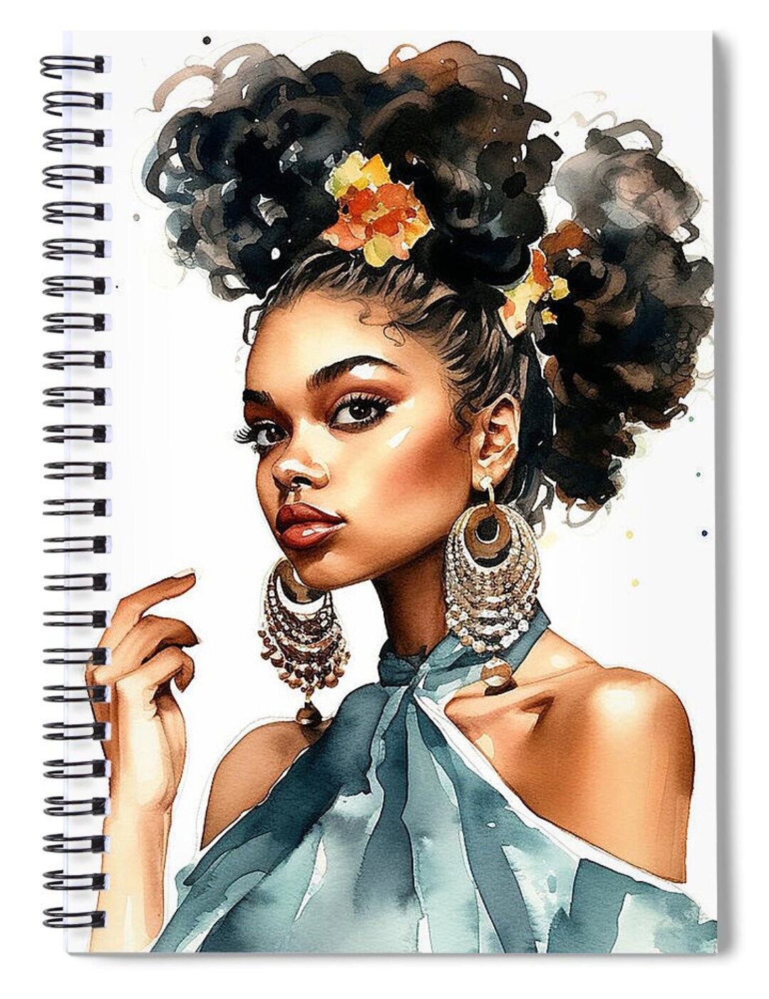 Black Woman Journal, Afrocentric Notebook, Journal for Black Woman ...