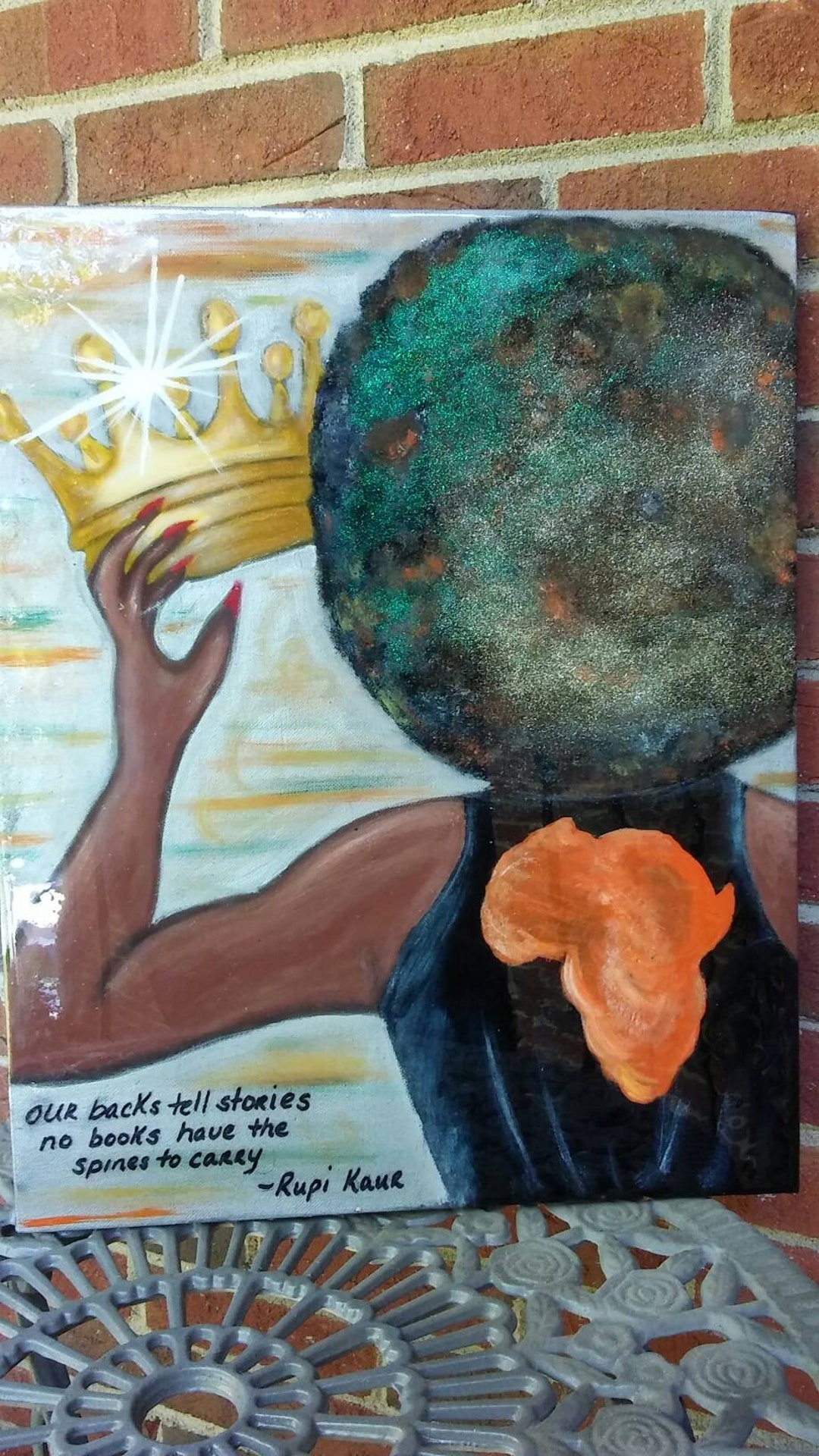 Original Crowned Lineage Painting, Africa Art,afrocentric Painting ...