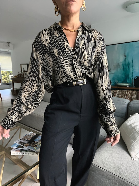 Vintage silk oversized blouse - Gem