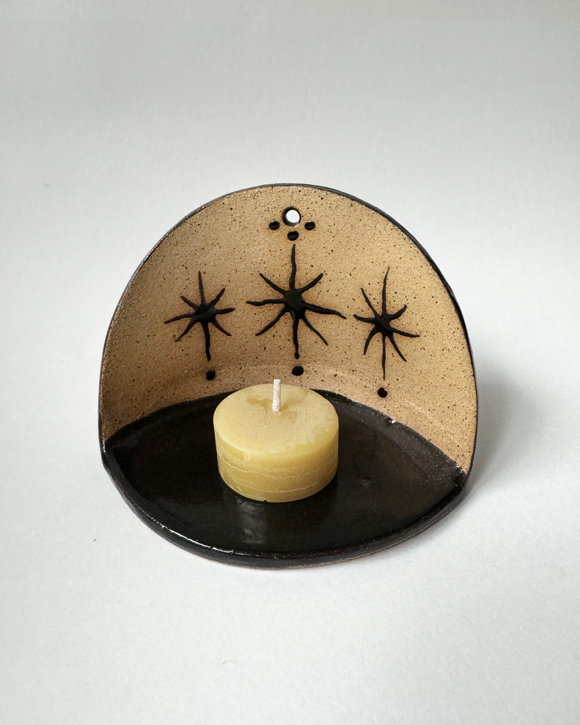 Three Star Altar Miniature Ceramic Altar to Set on a Shelf or Hang on a ...