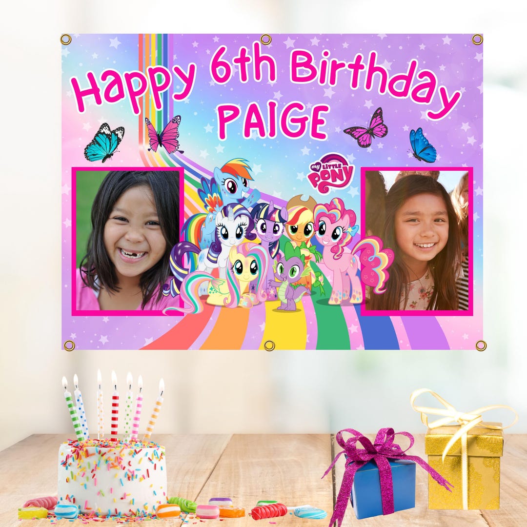 Custom My Little Pony Birthday Banners. My Little Pony Inspired ...