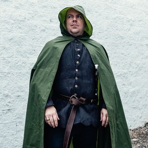 Waxed Canvas Hooded Cloak - Etsy