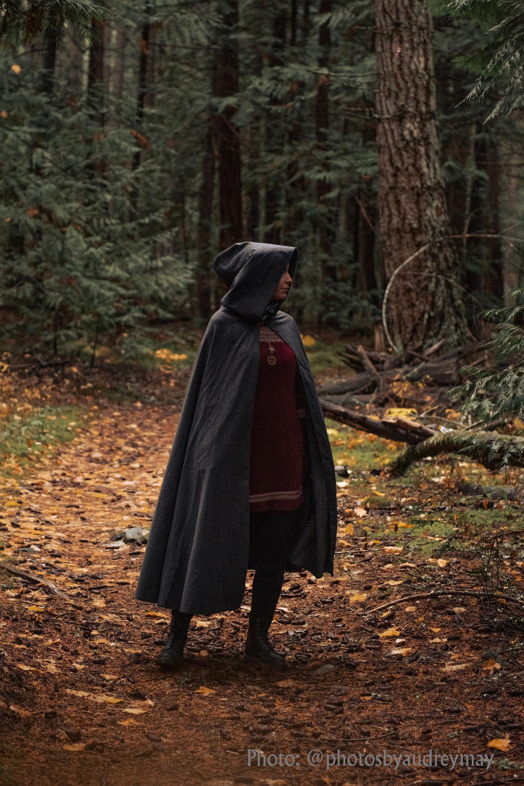 Wool Hooded Cloak - Etsy