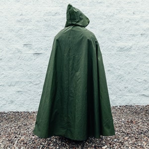 Waxed Canvas Hooded Cloak - Etsy