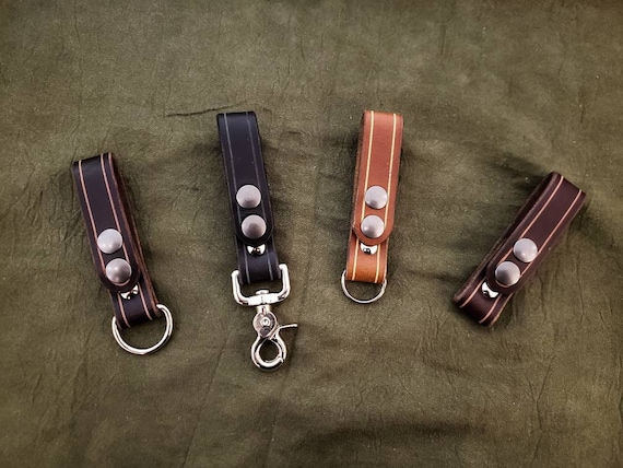 Leather Dangler Loop With Snap Closure - Etsy