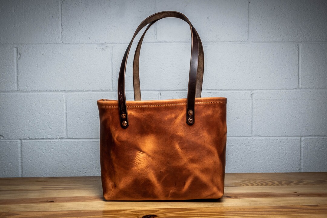 Horween Leather Tote Bag - Etsy