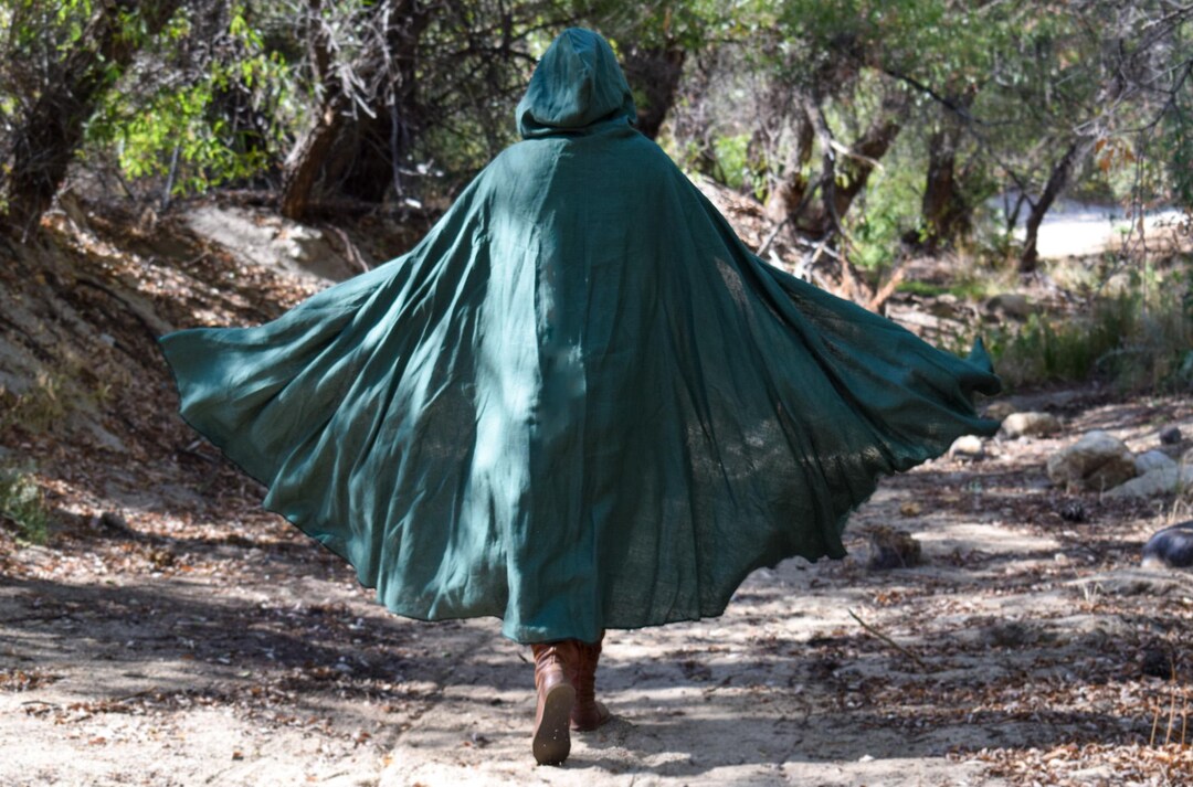 Linen Hooded Cloak - Etsy