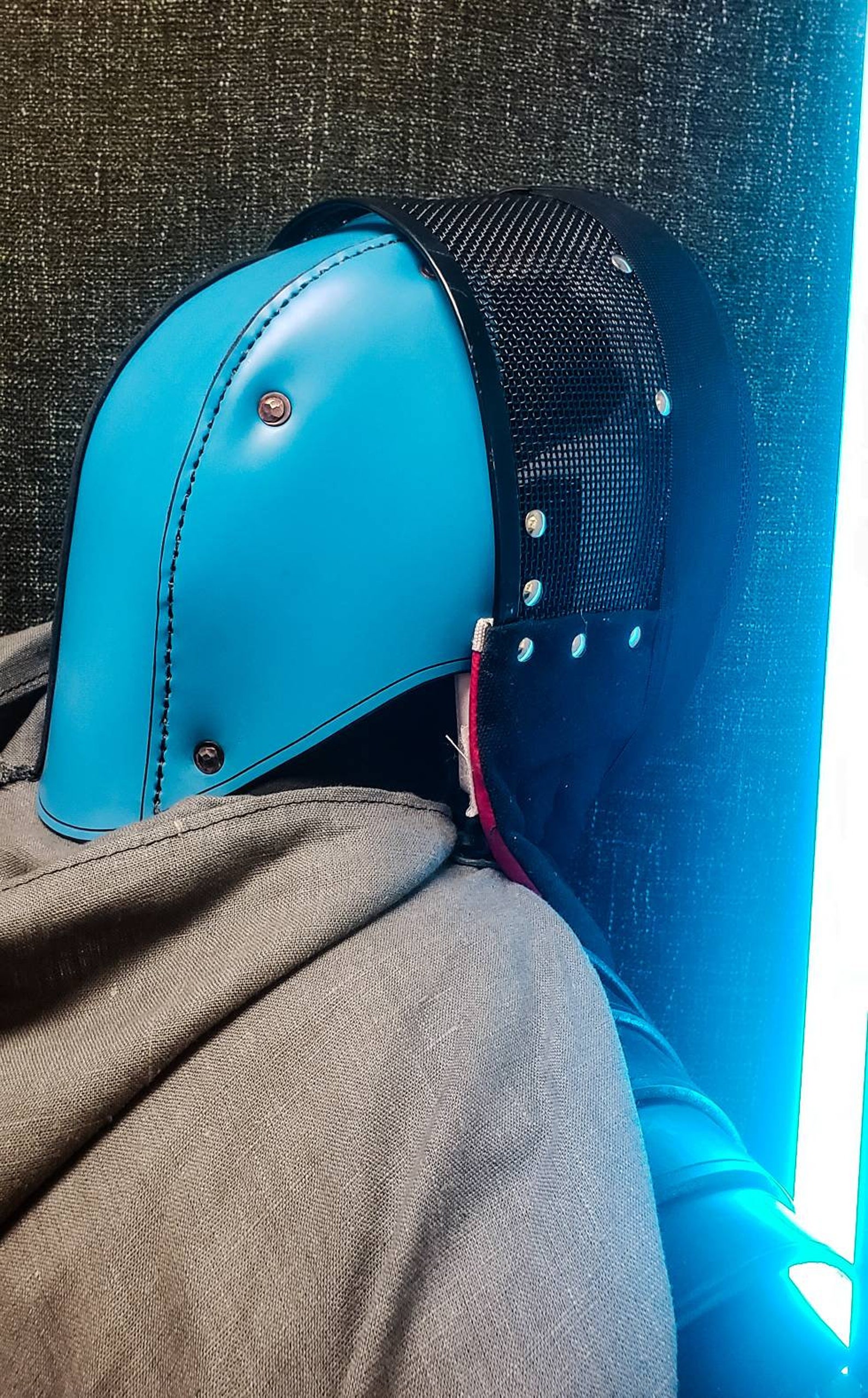 Stitched Leather Back of the Head Protection | Etsy