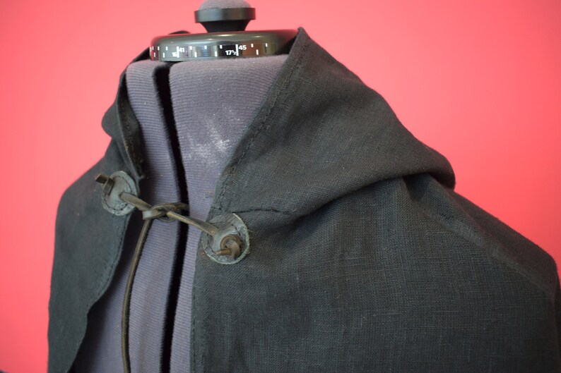 Linen Hooded Cloak | Etsy