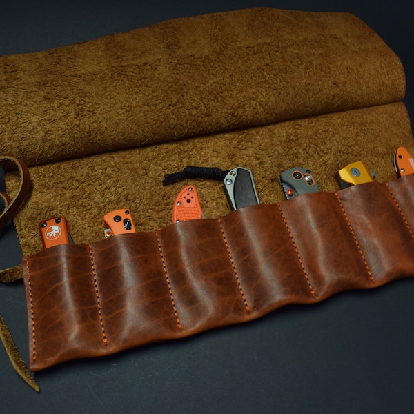 Leather Knife Roll - Etsy