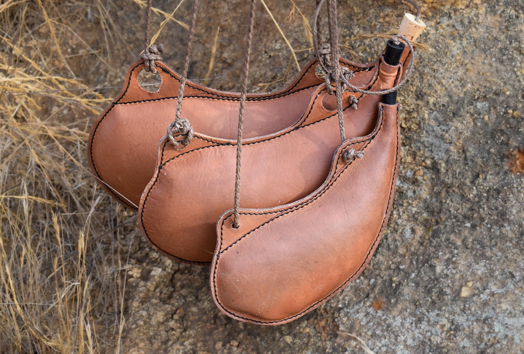 Handmade Leather Water Bottle - Bota/wineskin Shape - Etsy