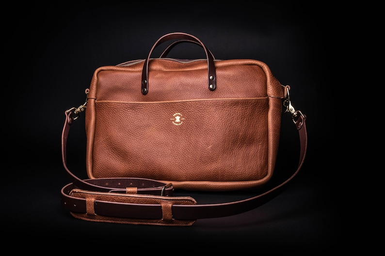 Horween Leather Briefcase Satchel | Etsy