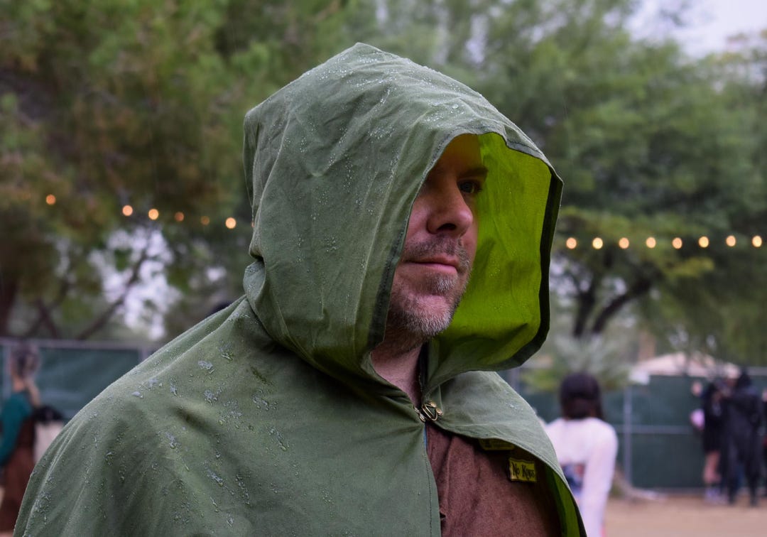 Waxed Canvas Hooded Cloak - Etsy