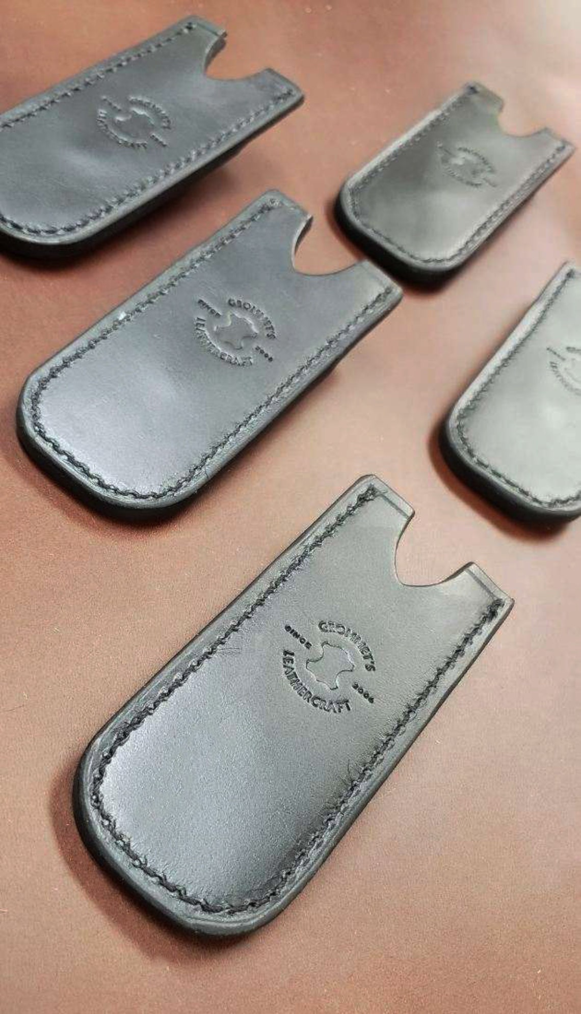 Handmade Leather Pocket Slip - Etsy