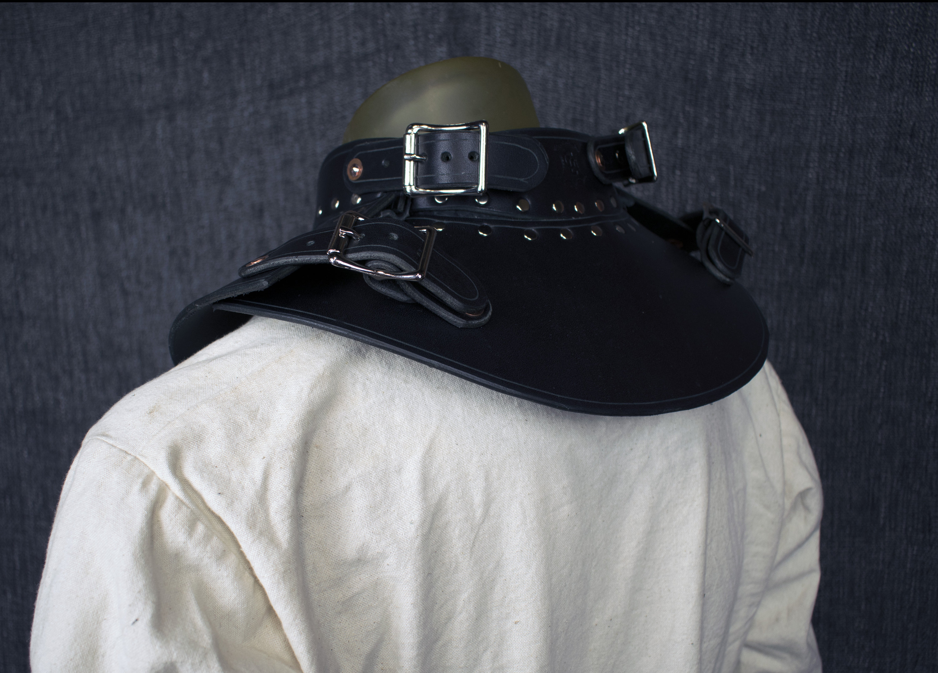 Handmade Leather Gorget Style 2 | Etsy