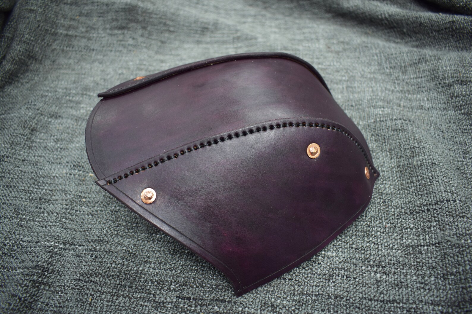 Stitched Leather Back of the Head Protection - Etsy