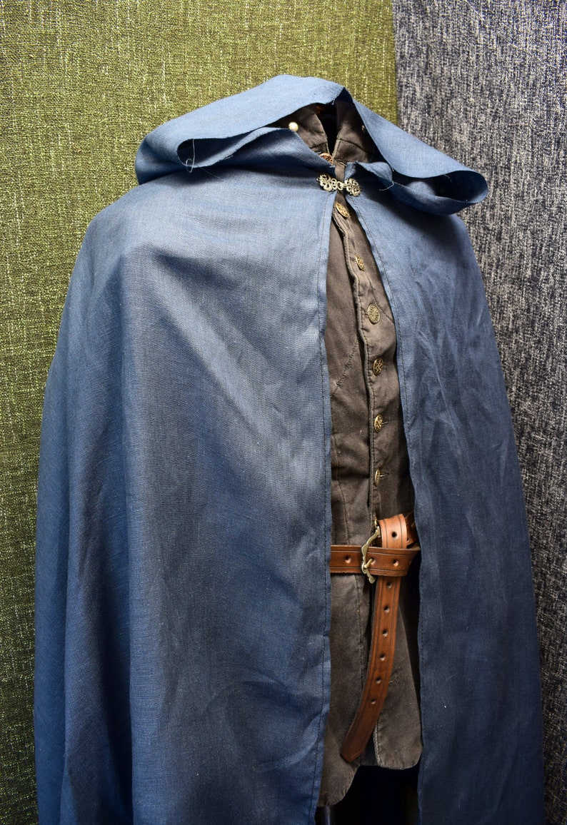 Linen Hooded Cloak - Etsy