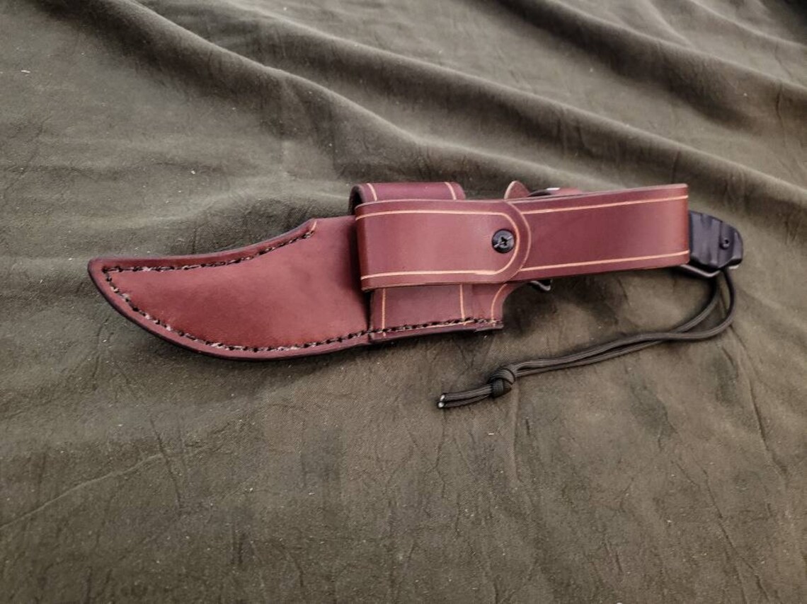Handmade Leather Sheath for the TOPs Longhorn Bowie | Etsy