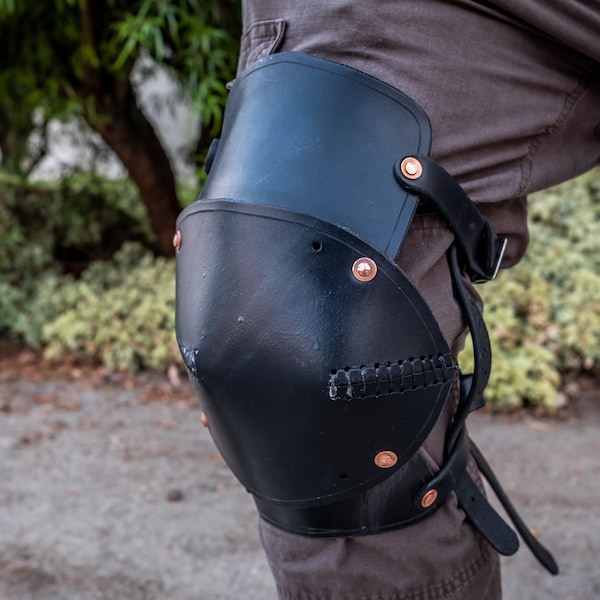 Black Knee Armor - Etsy