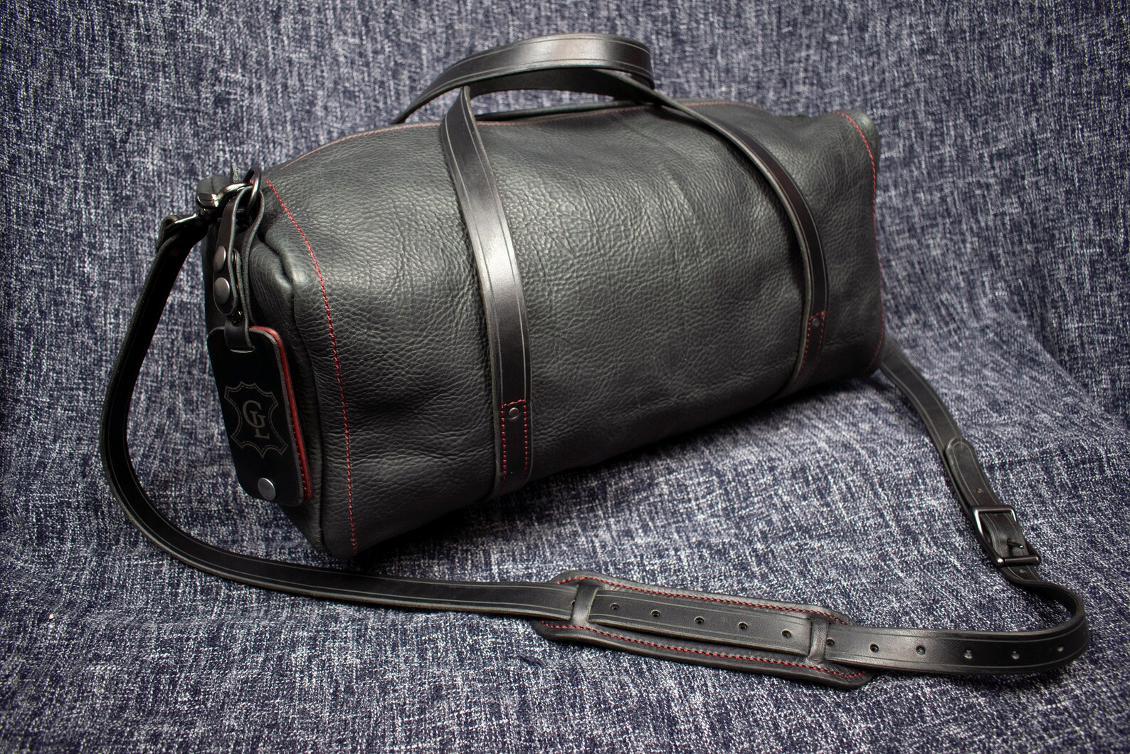 Bison Leather Duffel Bag - Etsy