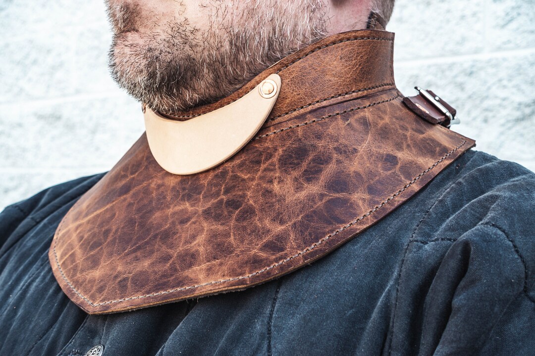 Bison Leather Gorget - Etsy