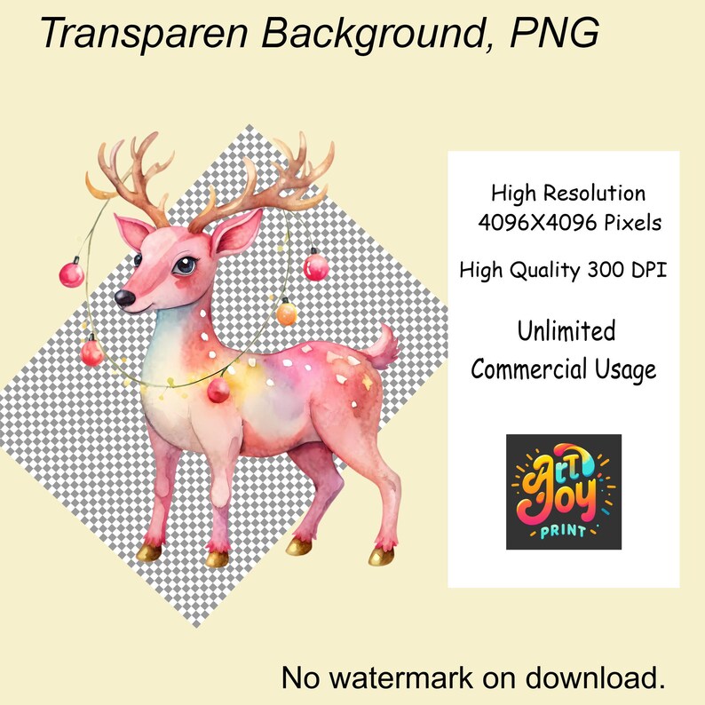 Watercolor Pink Christmas Clipart Bundle Boho Holiday Pngs, Gingerbread ...