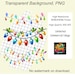 Christmas Lights Clipart Bundle: Festive Holiday PNG Images (digital ...