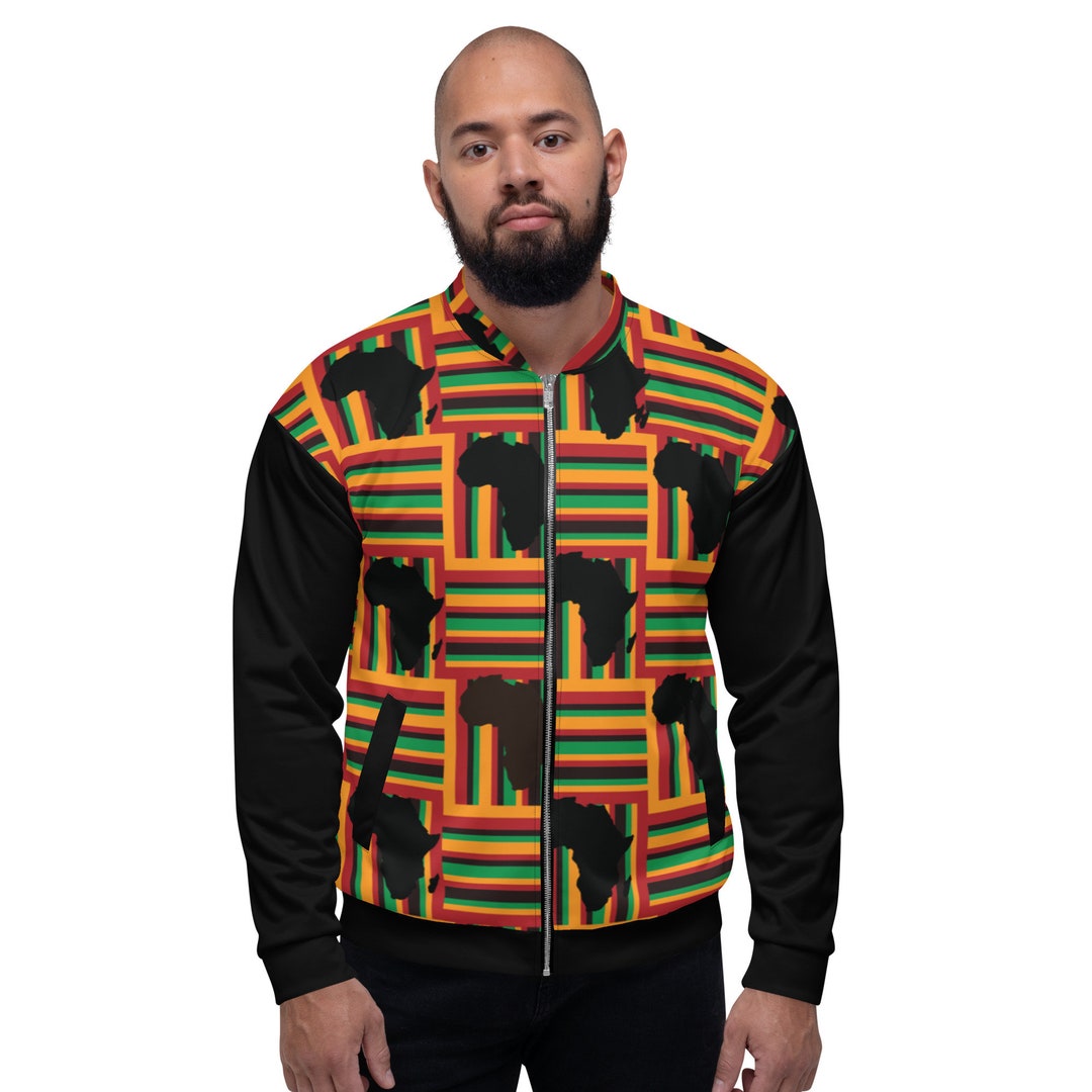Unisex Bomber Jacket, Kente Jacket, Kente Coat, African Jacket - Etsy