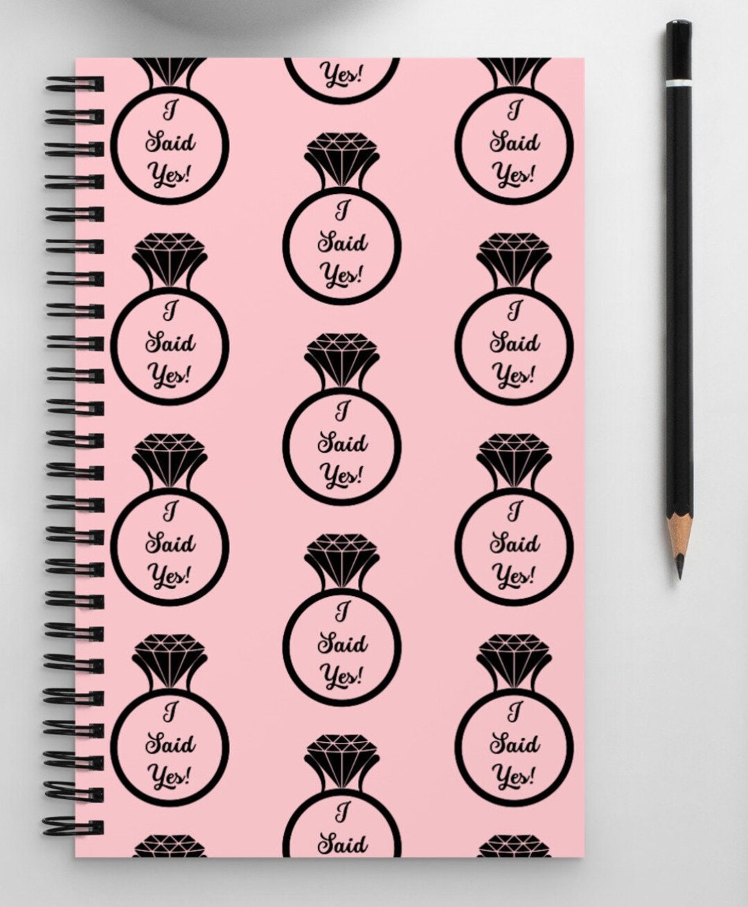 Spiral Notebook, Bride Notes, Engagement Journal, Wedding Notes - Etsy