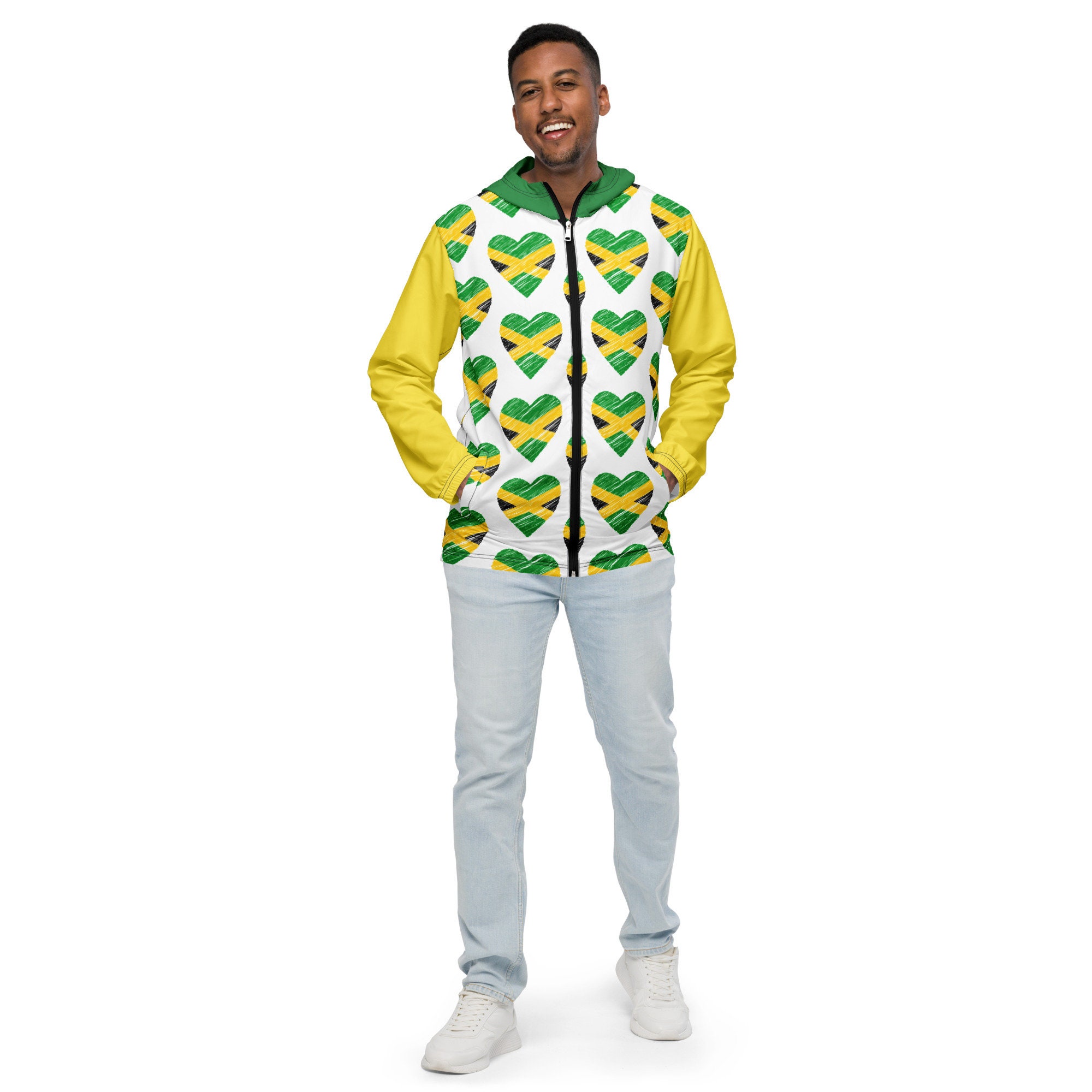 Mens Windbreaker, Jamaican Jacket, Jamaican Coat - Etsy