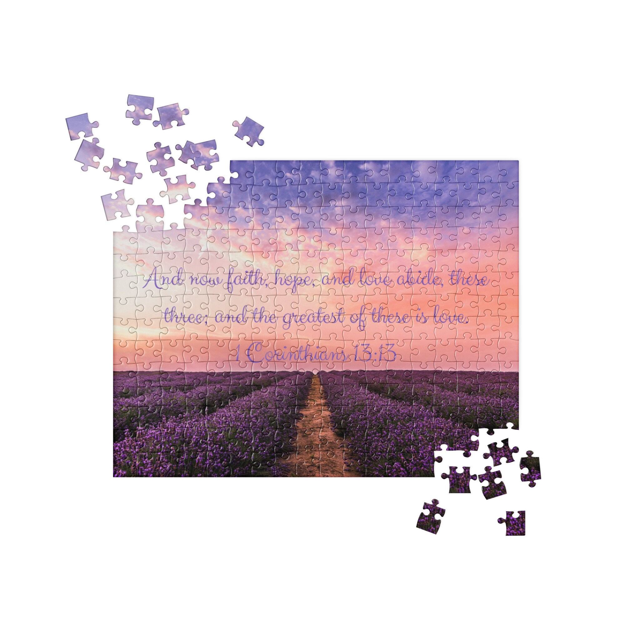 1 Cor 13:13 Jigsaw Puzzle, Bible Puzzle, Scripture Puzzles, Christian ...