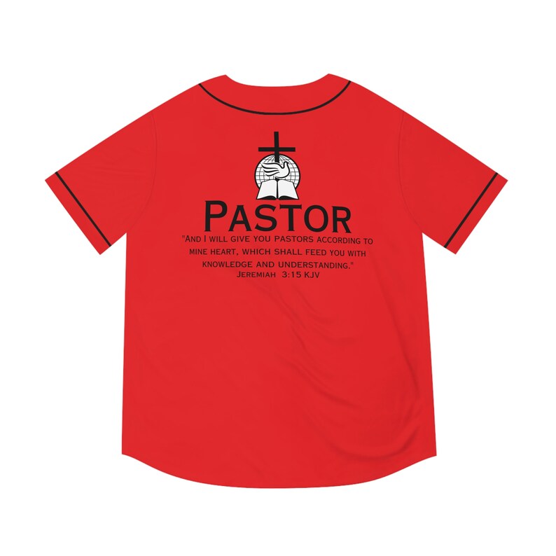 Baseball Jersey, Pastor Jersey, Church Jersey, Red Jersey - Etsy