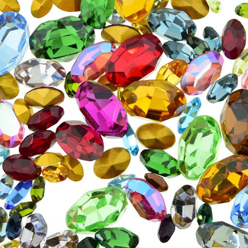 Oval Rhinestone - Etsy