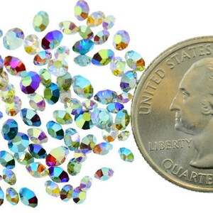 Swarovski Crystal Rhinestone Repair Mix Lot Kit Ab Chaton Round Aurora ...