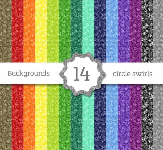Digital Background Circle Swirl Pattern - Etsy