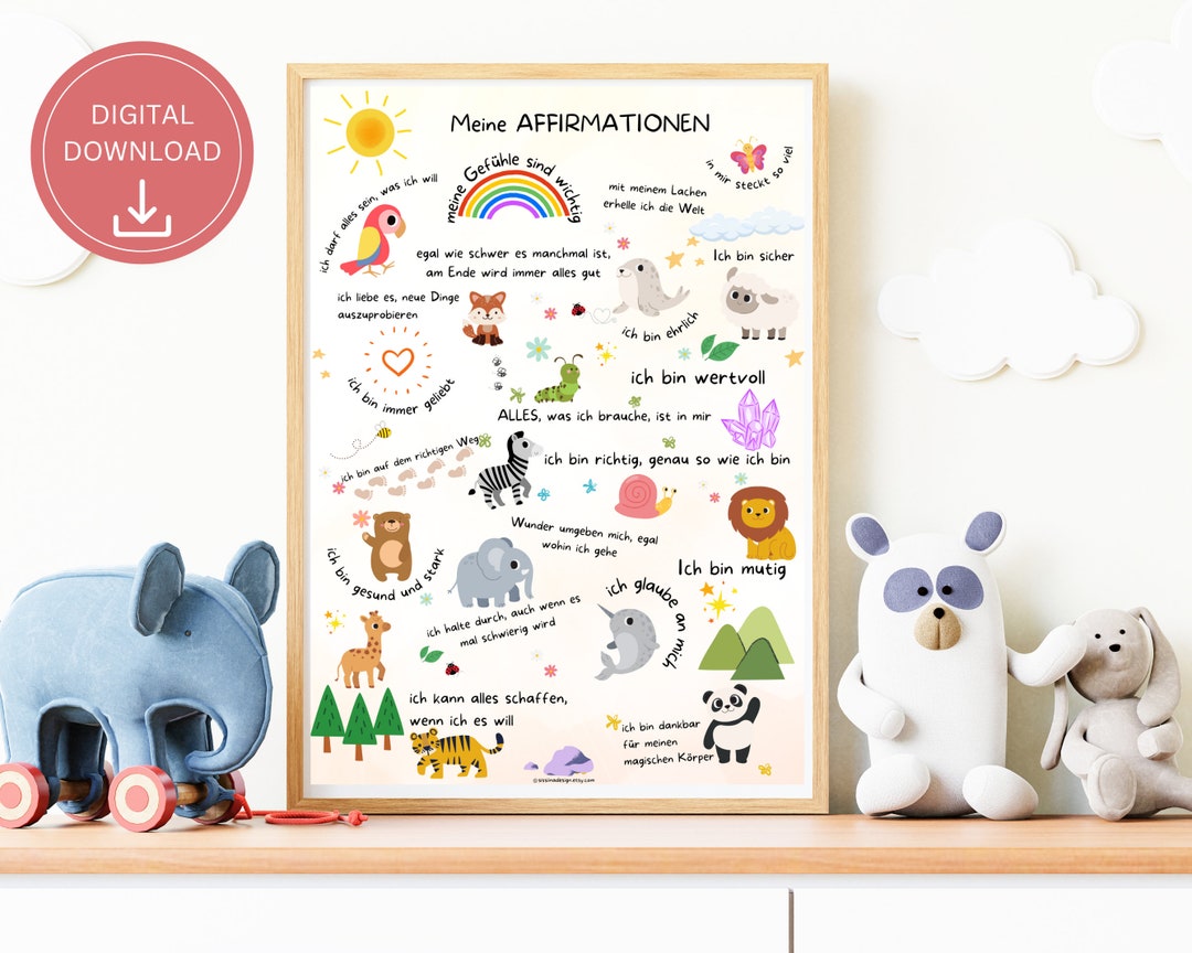 Affirmation Poster for Kids | Boost Your Child's Confidence With ...