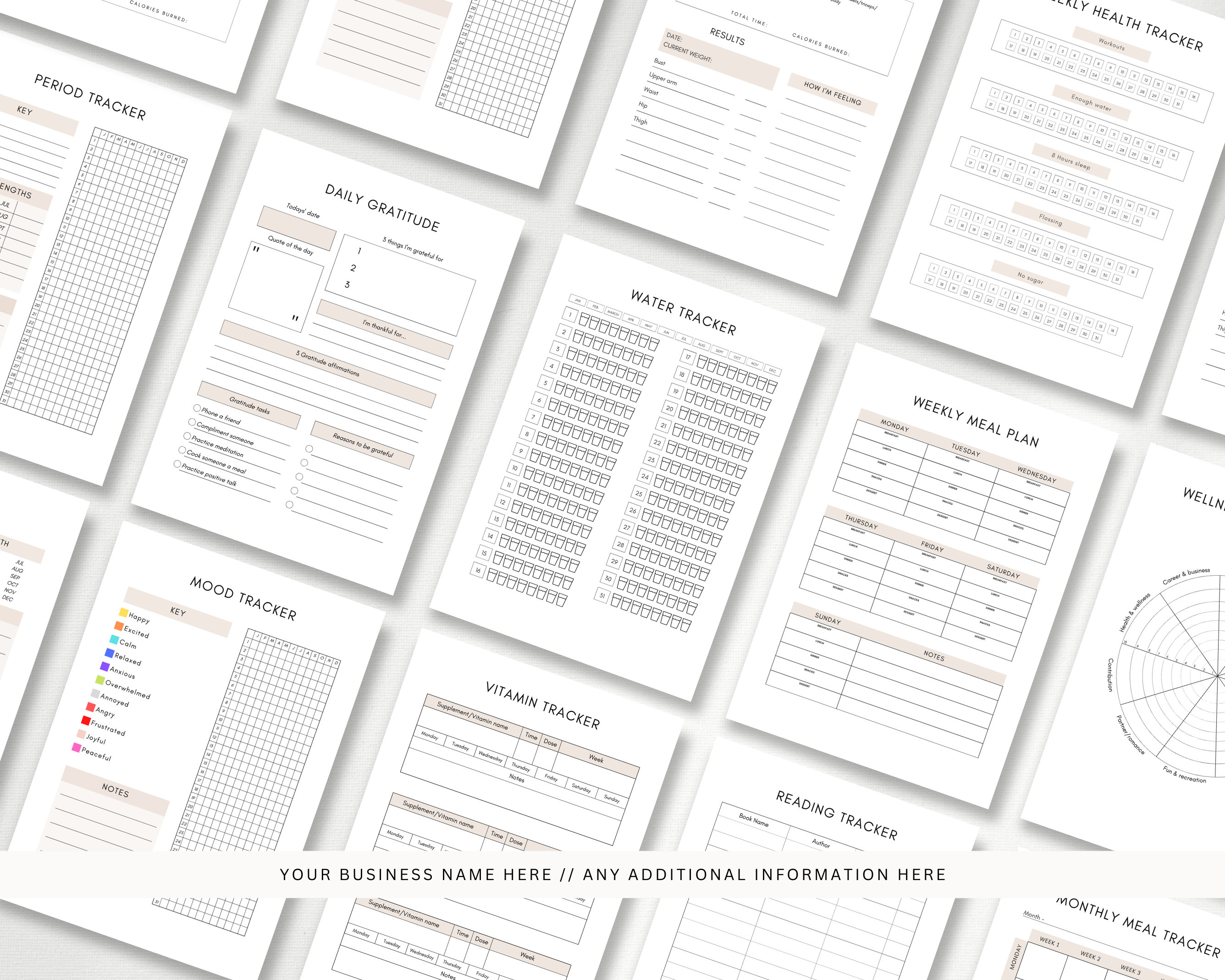 Self Care & Wellness Planner and Journal Self Care Digital Planner ...