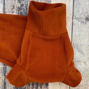 Rust Greyhound Clothing, Cosy Made to Measure Fleece Pyjamas for ...