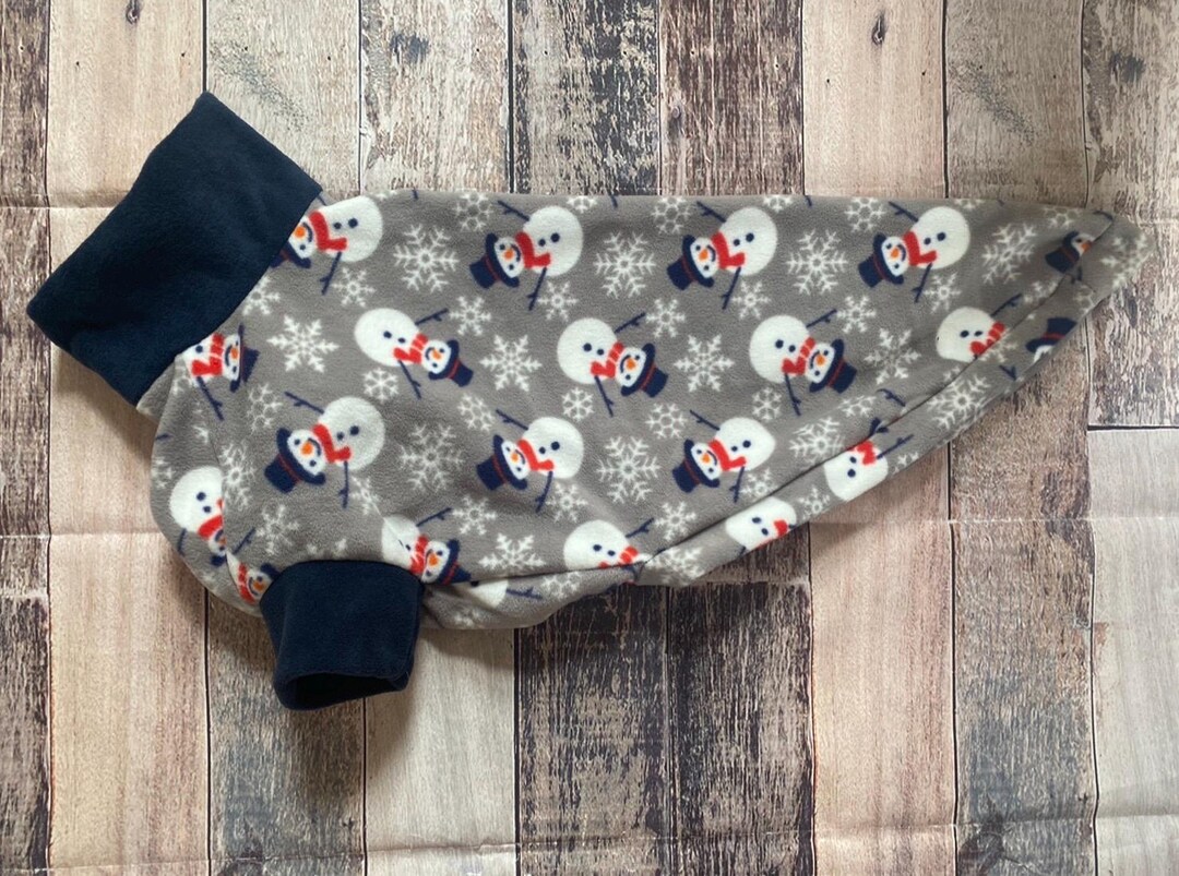 Blue Snowman Greyhound Pajamas Grey, Christmas Whippet Sweater ...