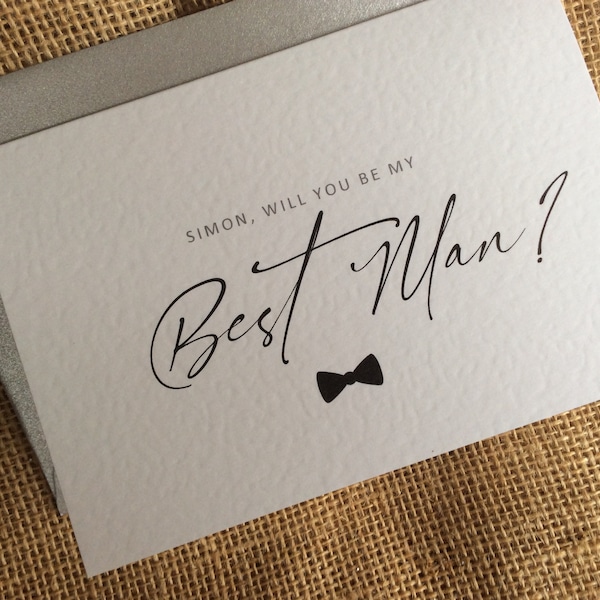 Best Man Card - Etsy UK