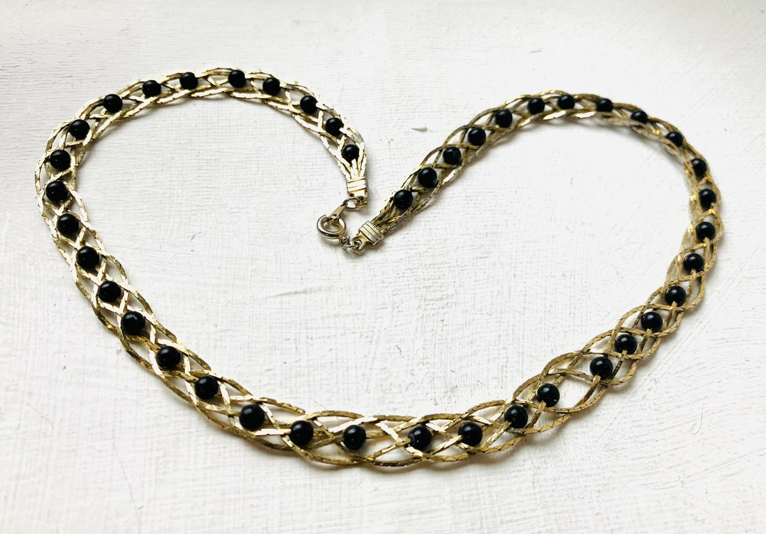 Gold Chain Necklace, 1980s 80s Vintage Chain Necklace, Luxury Gold Tone ...