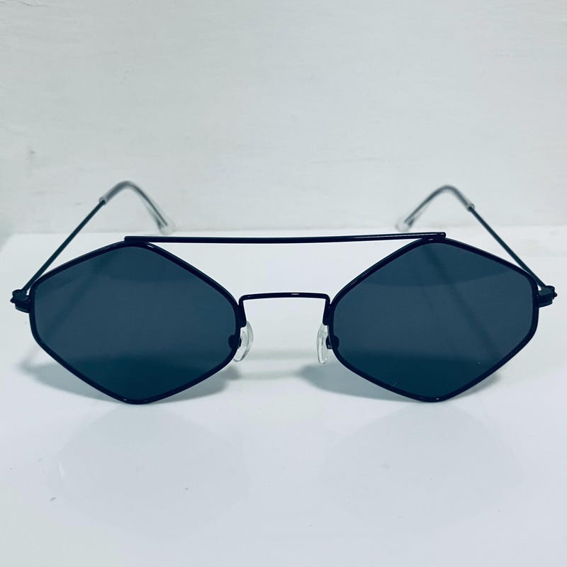 Hexagon Eyeglasses - Etsy
