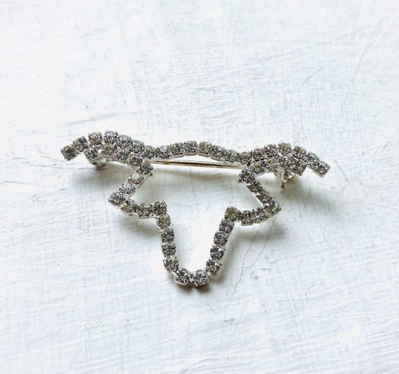 Vintage Silver Rhinestone Sparkle Brooch Vintage Brooch Pin Clip Rhinestone Brooch Gift Silver Brooch Brooches Uk Sparkle Pin Animal Etsy UK