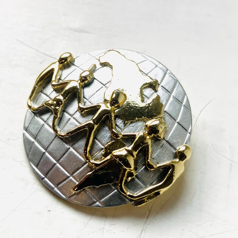 Vintage World Map Brooch - Travel Theme Jewelry Gift - Etsy