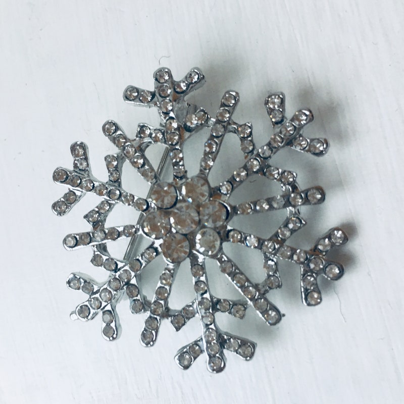 Snowflake Brooch Pin - Etsy